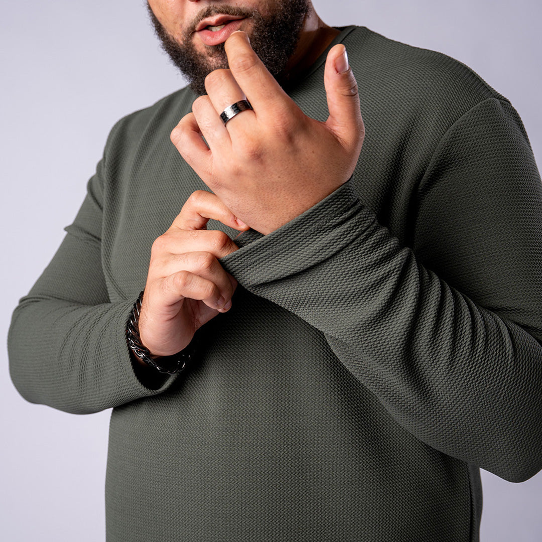 Bullet L/S - Dark Green | Mens Long Sleeve | One Bone Brand